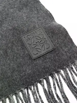 Loewe 2020s Anagram-patch Fringed Scarf