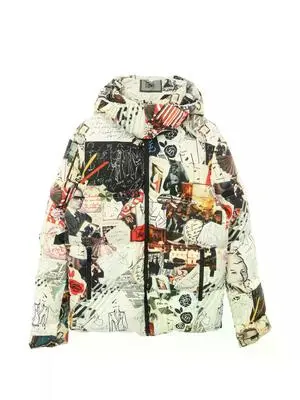 Fendi 2000s All-over Pattern Down Jacket