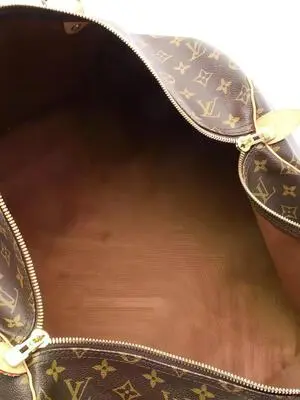 LOUIS VUITTON Keepall 55 Leather Tote Bag
