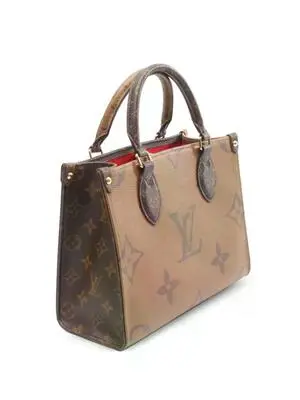 LOUIS VUITTON Pm On-the-go Monogram Reverse Tote Bag