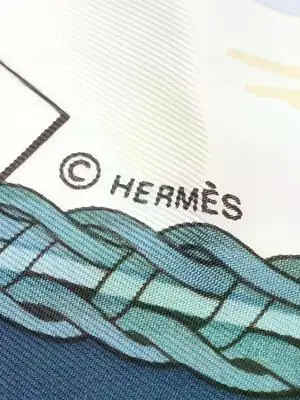 Hermès 2000s 90 Equestrian Silk Scarf