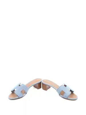 Hermès Oasis Denim Mule Sandals