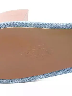 Hermès Oasis Denim Mule Sandals