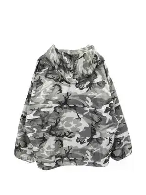 Celine Camouflage Logo-print Hoodie