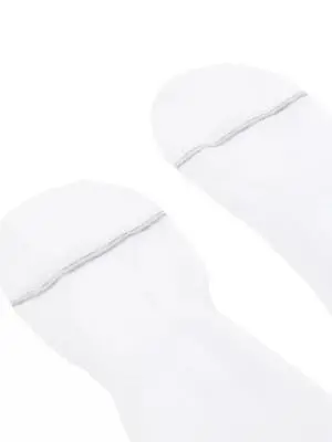 Zegna Logo-embroidered Socks - White