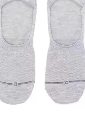 Zegna Logo-embroidered Socks - Grey