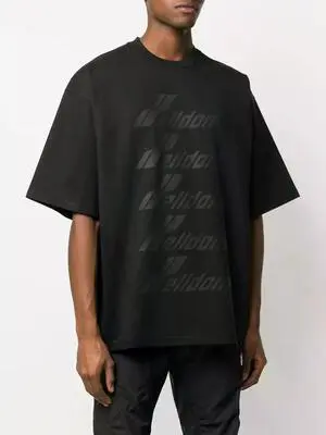 We11Done Oversized Logo-print T-shirt - Black