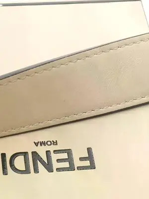 Fendi 2000s Box Leather Shoulder Bag