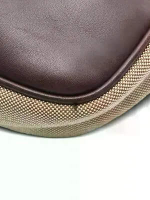 Prada 2000s Canvas And Leather Tote Bag