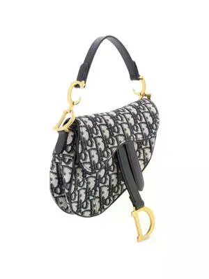 Dior Saddle Handbag Oblique Canvas Mini Shoulder Bag