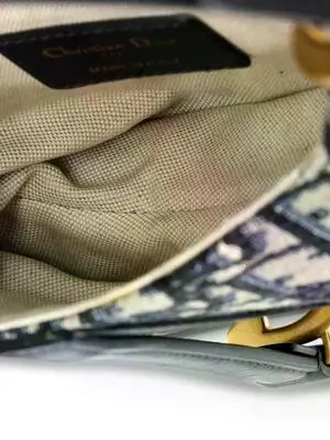 Dior Saddle Handbag Oblique Canvas Mini Shoulder Bag