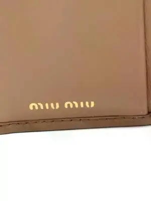 Miu Miu 2010s Matelasse Bi-fold Leather Wallet - Neutrals