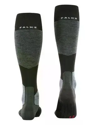 Falke Panelled Ski Socks - Black