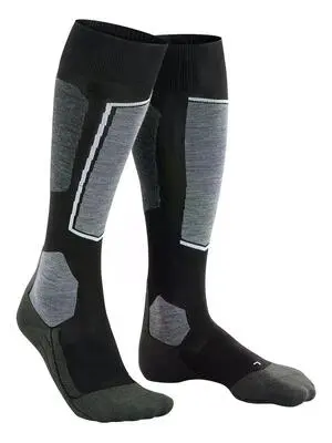 Falke Panelled Ski Socks - Black