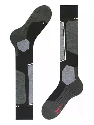 Falke Panelled Ski Socks - Black