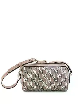 Gucci Cylindrical Gg Shadow Coated Canvas Mini Shoulder Bag