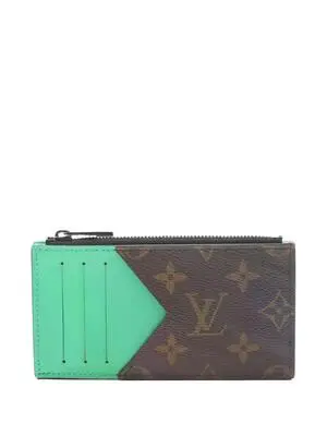 LOUIS VUITTON 2021s Coin Card Monogram Case - Brown
