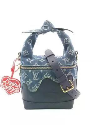 LOUIS VUITTON 2010s X Nigo Japanese Cruiser Monogram Tote Bag - Blue