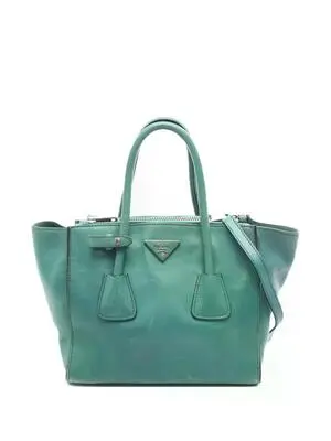Prada 2000s Glace Calf Leather Tote Bag
