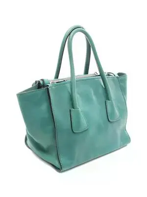 Prada 2000s Glace Calf Leather Tote Bag