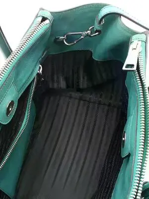 Prada 2000s Glace Calf Leather Tote Bag
