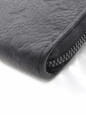 LOUIS VUITTON 2021s Monogram Leather Zip-closure Wallet - Black