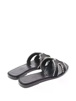 Hermès 2010s Oran Rhinestone Sandals