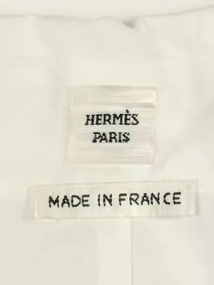 Hermès Shirt-collar Belted Dress