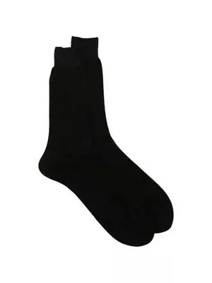Zegna Chiffon Socks - Black