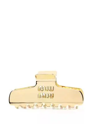 Miu Miu Gold Tone Hair Accessories