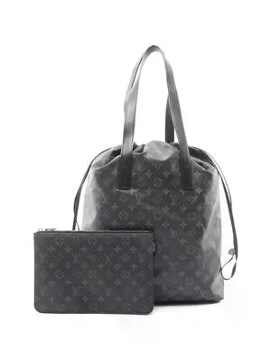LOUIS VUITTON Monogram Leather Tote Bag - Grey