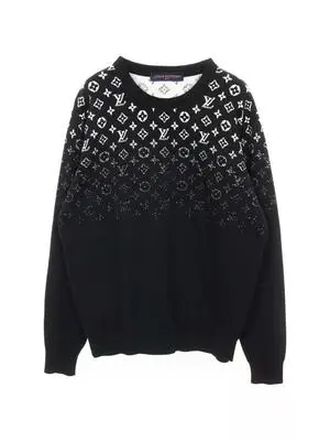LOUIS VUITTON Gradient Knit Crew-neck Sweatshirt