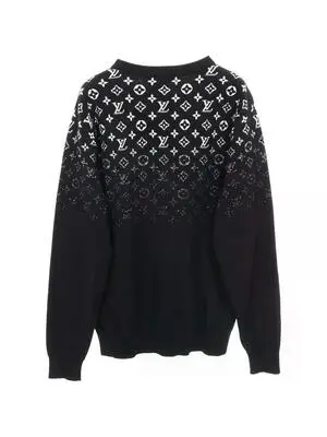 LOUIS VUITTON Gradient Knit Crew-neck Sweatshirt
