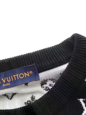 LOUIS VUITTON Gradient Knit Crew-neck Sweatshirt