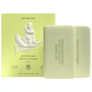 SOFT SERVICES Green Banana Buffing Bar Exfoliating Body Bar For Kp And Ingrown Hair - One-color
