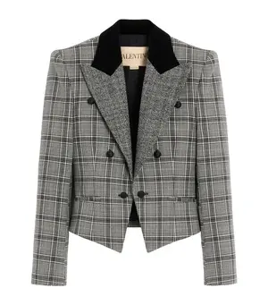 Valentino Garavani Virgin Wool Cropped Blazer