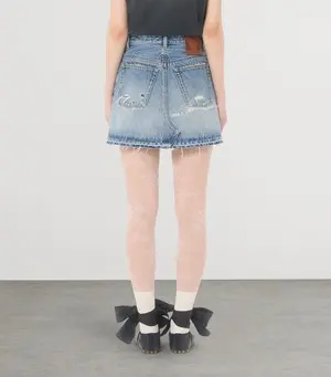 Valentino Garavani Denim Mini Skirt