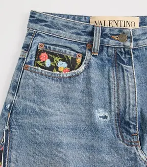 Valentino Garavani Denim Mini Skirt