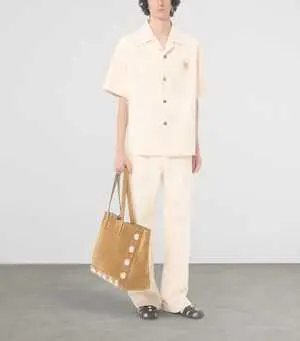 Valentino Garavani Denim V-logo Shirt - Ivory