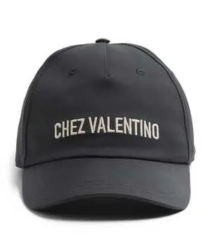 Valentino Garavani Embroidered Baseball Cap - Black