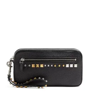 Valentino Garavani Leather Rockstud Pouch
