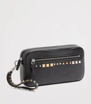 Valentino Garavani Leather Rockstud Pouch