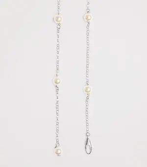 Valentino Garavani Vlogo Faux Pearl Necklace
