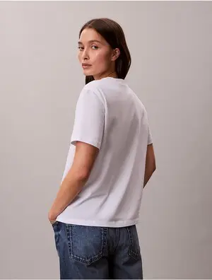 Calvin Klein Small Script Logo Classic T-shirt - Brilliant White