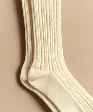 Jenni Kayne Cable Socks - Yellow