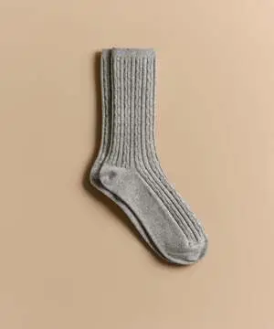 Jenni Kayne Cable Socks - Grey