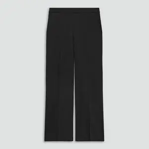 Theory Classic Straight Pant In Good Linen - Black