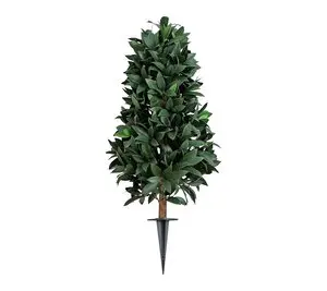 NEARLY NATURAL 3' Uv Resistant Artificial Laure L Plant - One-color