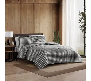 Eddie Bauer Preston Grey Cotton King Comforter Set - One-color