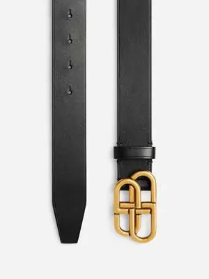 Balenciaga BB Adjustable Belt - Black